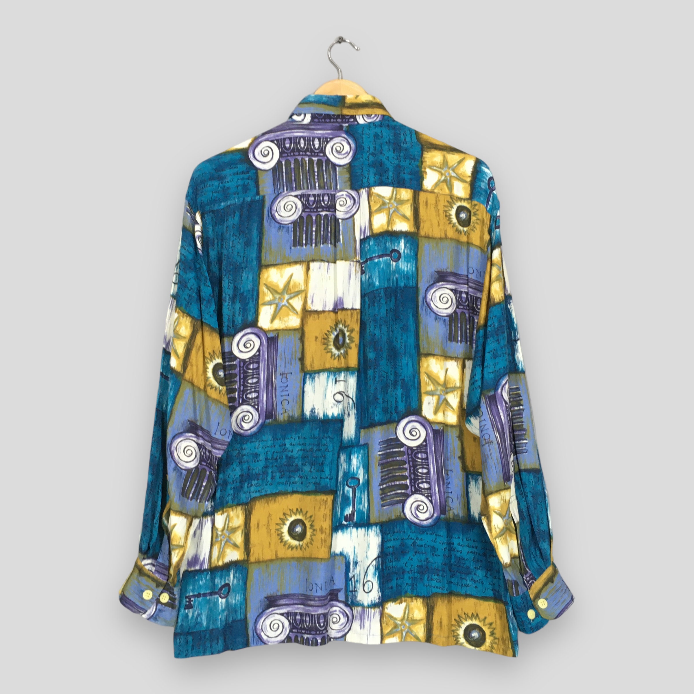 Vintage Bonia Uomo Firenze Paisley Pattern Shirt Large Novelty - Etsy