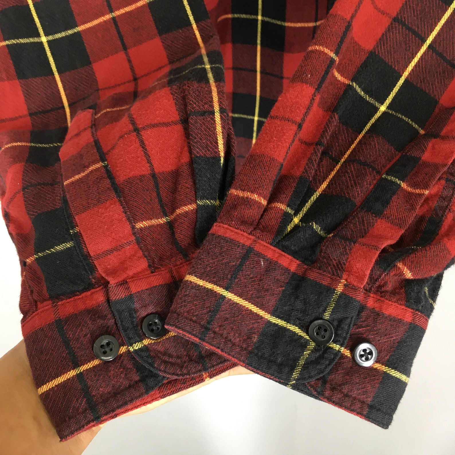 Vintage LL Bean Red Checkered Flannel Shirt Xlarge Ll Bean Usa Casual ...