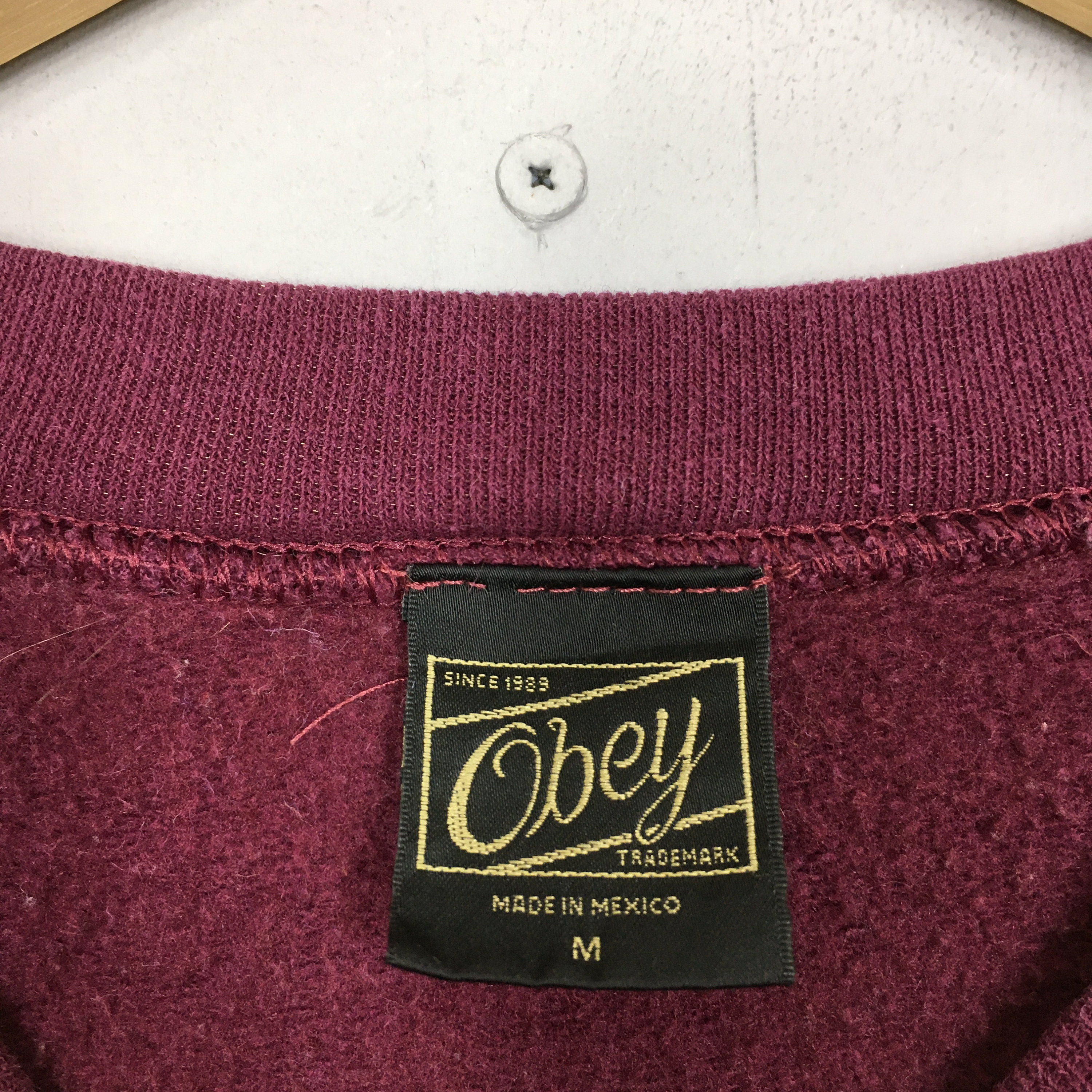 Vintage Y2K Obey Worldwide Propaganda Sweatshirt Medium Obey ...