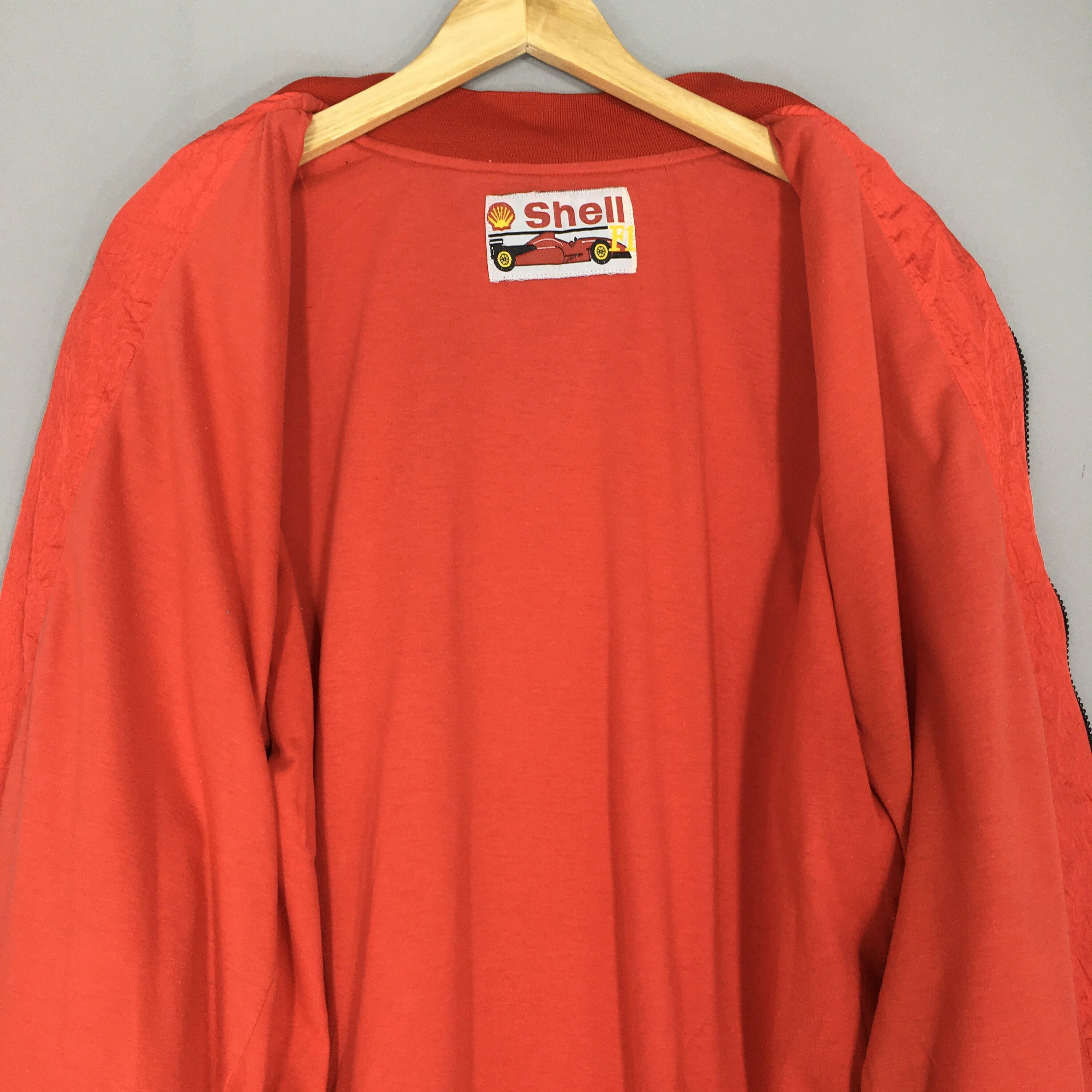 Vintage Shell Helix Ferrari F1 Light Jacket Large Shell Ferrari Formula ...