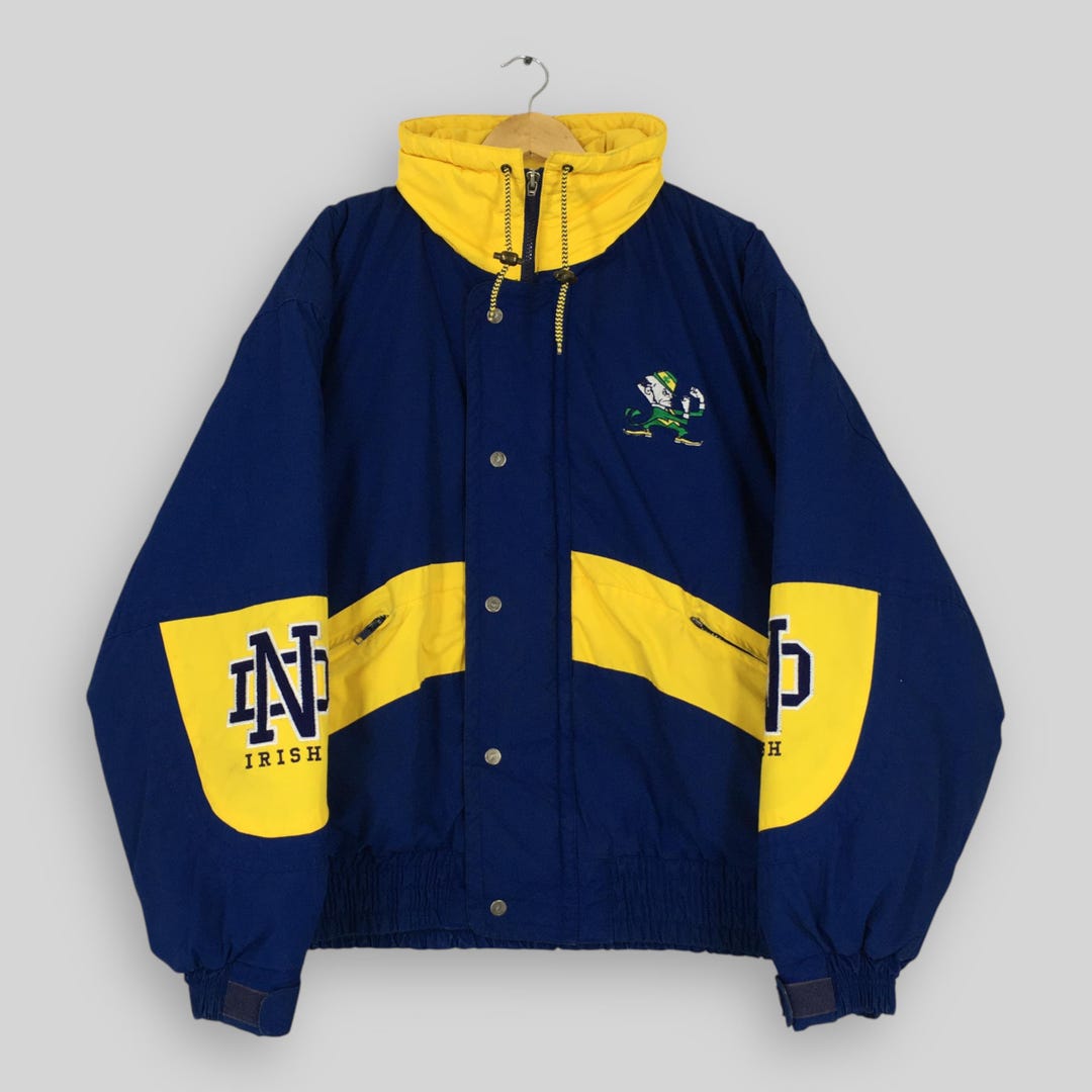 RARE Vintage Notre Dame Fighting Irish Ncaa Jacket Xlarge ND Fighting ...