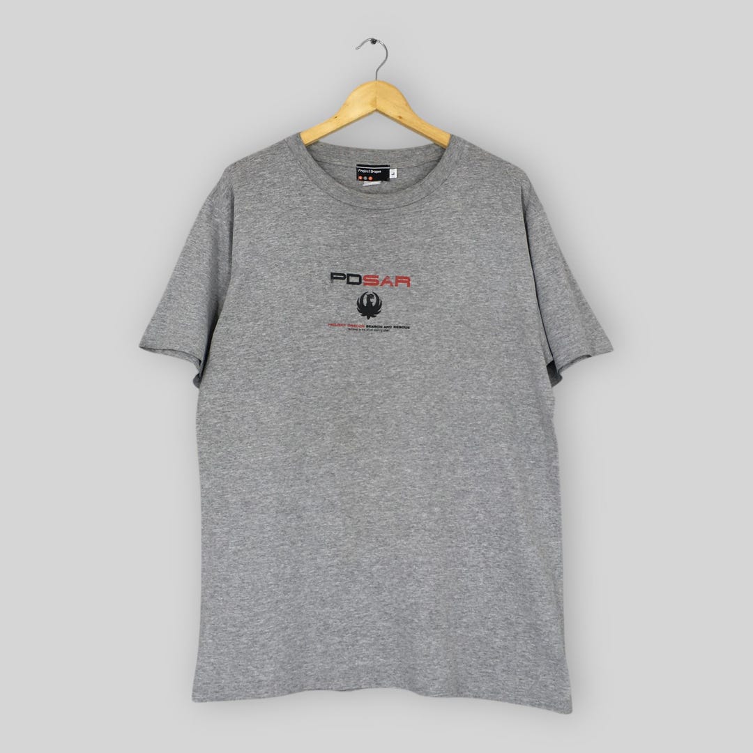 Vintage Project Dragon SAR Gray T Shirt Large Project Dragon BSF Skateboard Shirt Subware ...