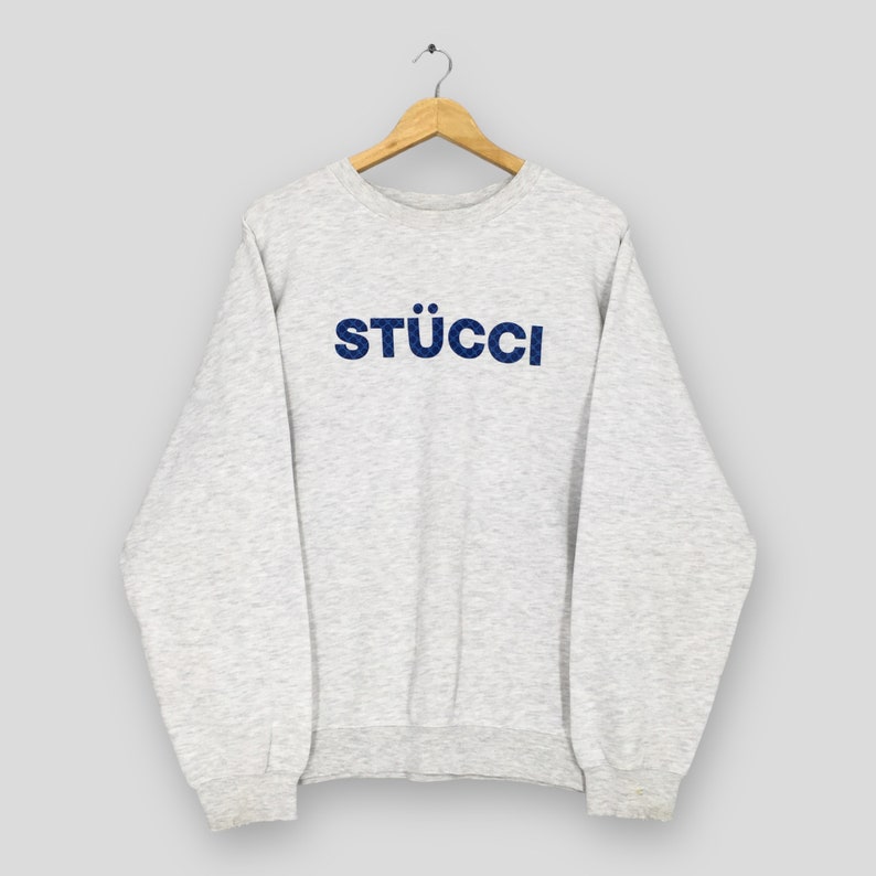 Rare Vintage 90s Stussy Stucci Boxy Sweatshirt Medium Stussy Stucci ...
