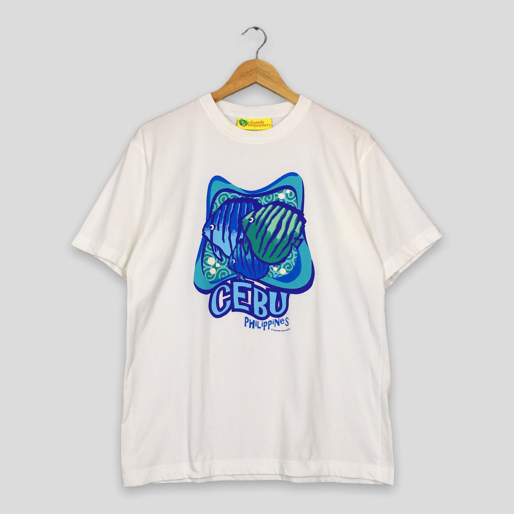 Vintage Cebu Island Philippines Souvenir White Tshirt Small Cebu Island ...