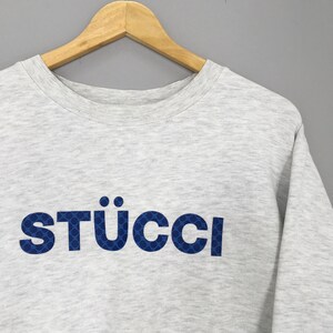 Rare! Vintage 90s Stussy Stucci Boxy Sweatshirt Medium Stussy Stucci ...