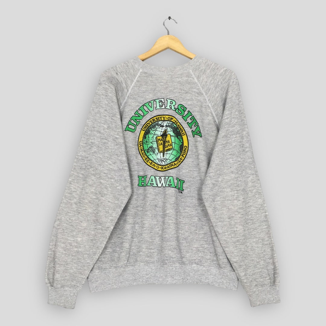 Vintage 90s University of Hawaii Gray Sweatshirt Xlarge University of ...