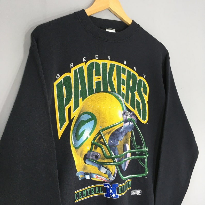 Vintage 90s Green Bay Packers NFL Sweatshirt Medium Green Bay Packers ...