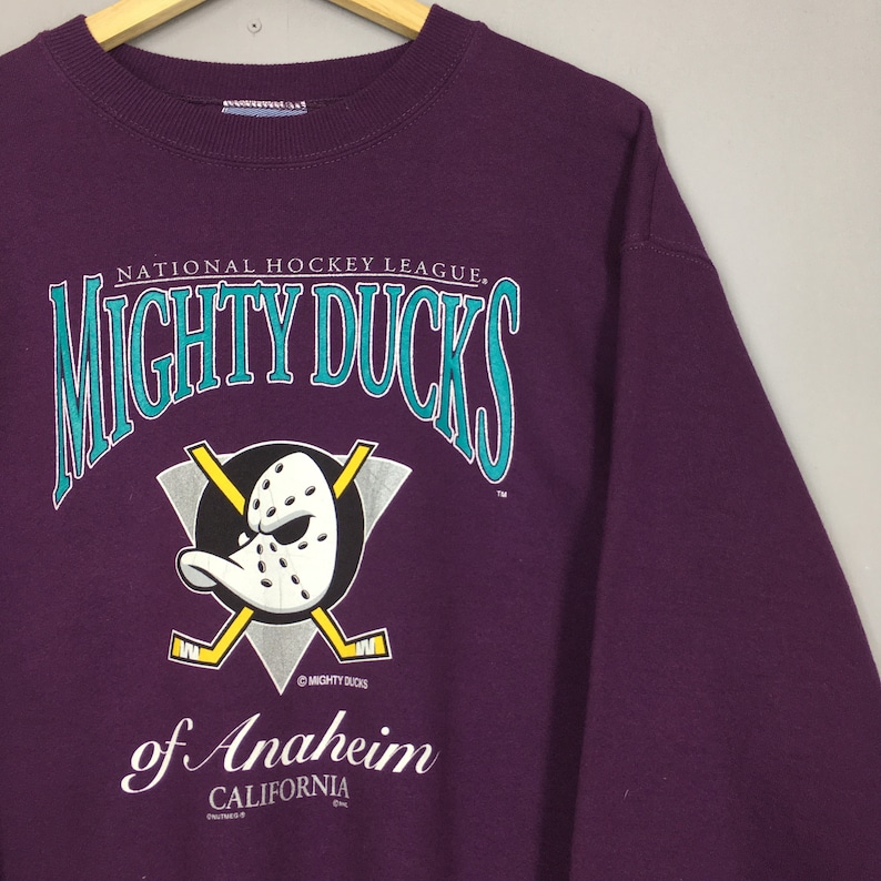 Vintage 90s Anaheim Mighty Ducks Nhl Sweatshirt Xlarge Mighty - Etsy