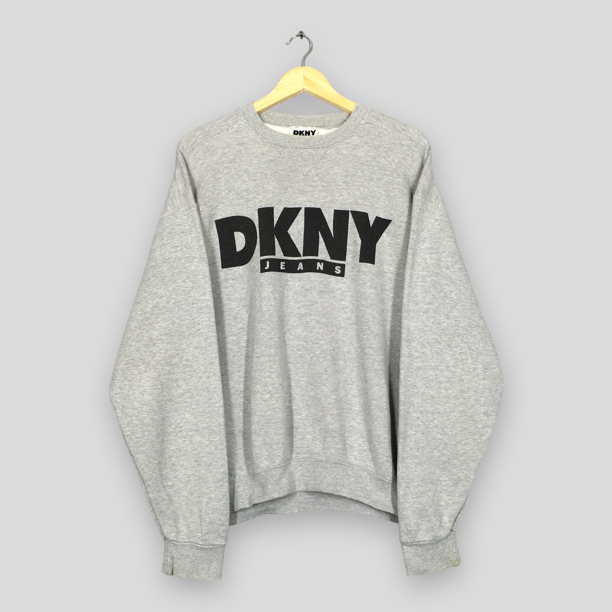Vintage 90s Dkny Jeans Usa Gray Sweatshirt Xlarge Donna Vintage 90s Dkny Jeans Usa Gray Sweatshirt Xlarge Donna