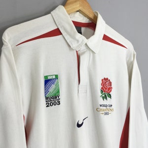 RARE Vintage Nike England World Cup Rugby Shirt Xlarge Nike England O2 ...