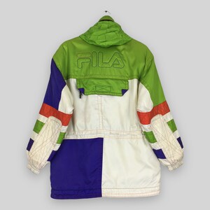 RARE Vintage Fila Italia Ski Wear Bomber Parka Jacket Medium Fila ...