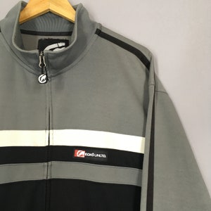 Vintage 90's Ecko Function Zipper Sweater Xlarge Ecko Unlimited Hip Hop Track Top Ecko 72 Gray ...