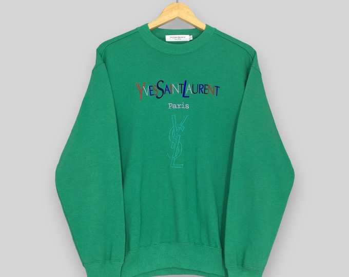 Vintage YSL Yves Saint Laurent Sweatshirt Large Yves Saint Laurent Pour ...