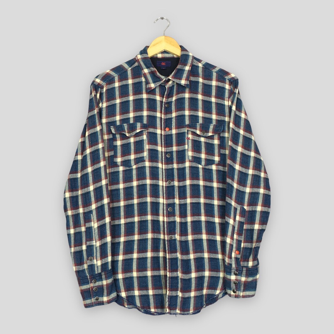 Vintage 45RPM Studio Japan Flannel Shirt Medium 90s 45RPM Plaid ...