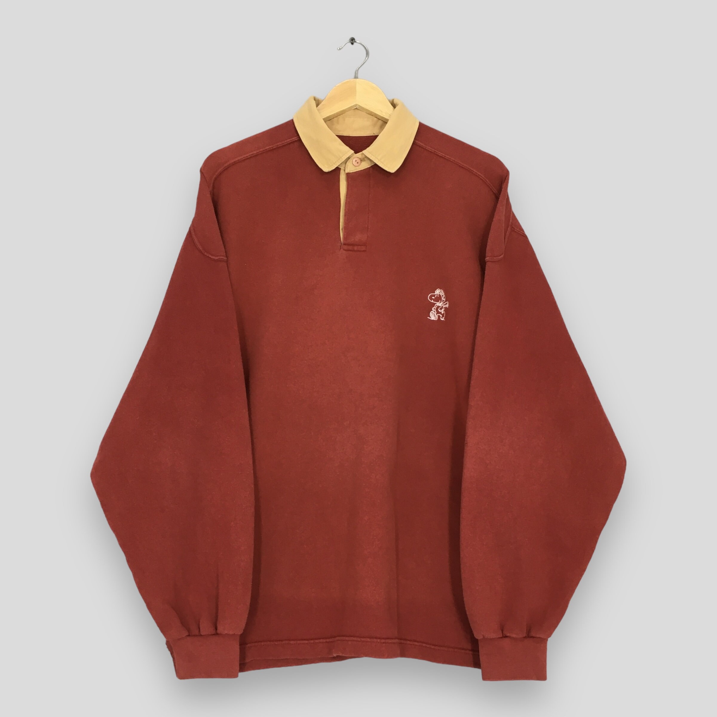 Vintage Snoopy Peanuts Red Rugby Shirt Xlarge Peanuts Snoopy ...