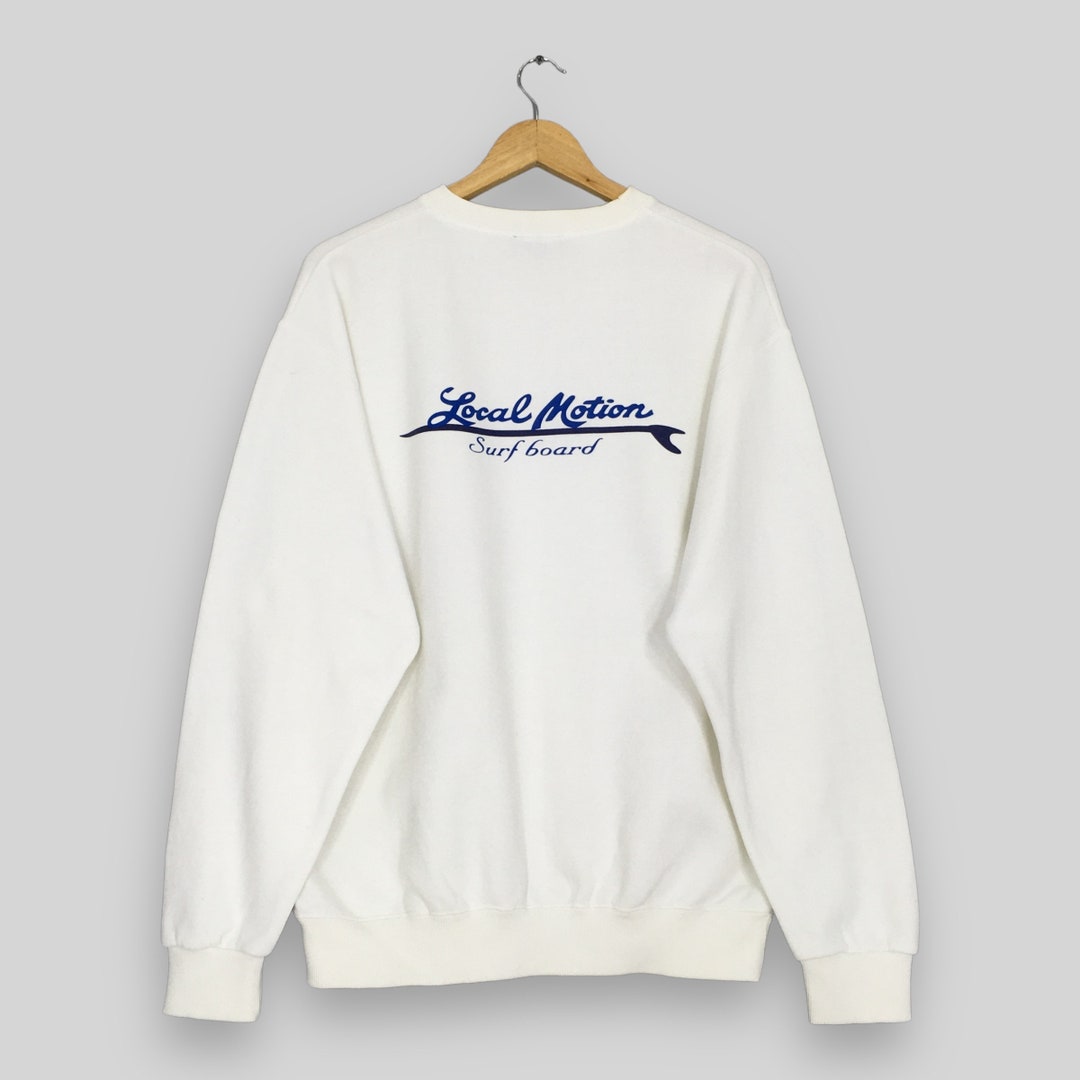 Vintage 90s Local Motion Hawaii White Sweatshirt Large Local Motion ...