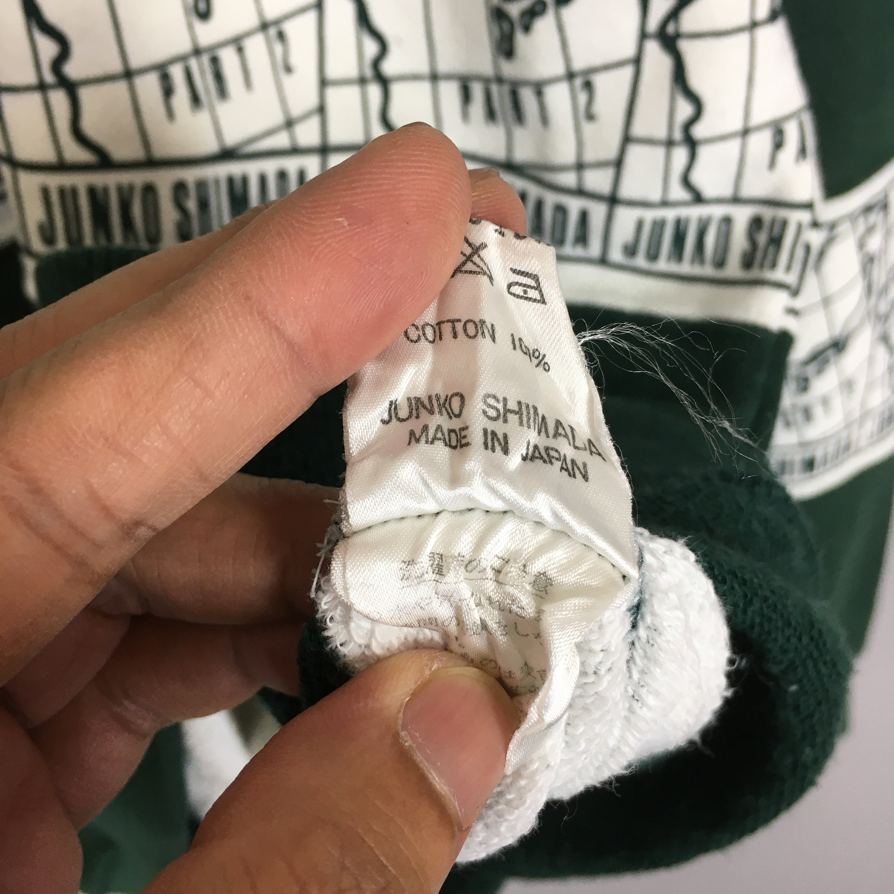 Vintage Junko Shimada Maps Part 2 Sweatshirt Medium Junko Shimada Japan ...