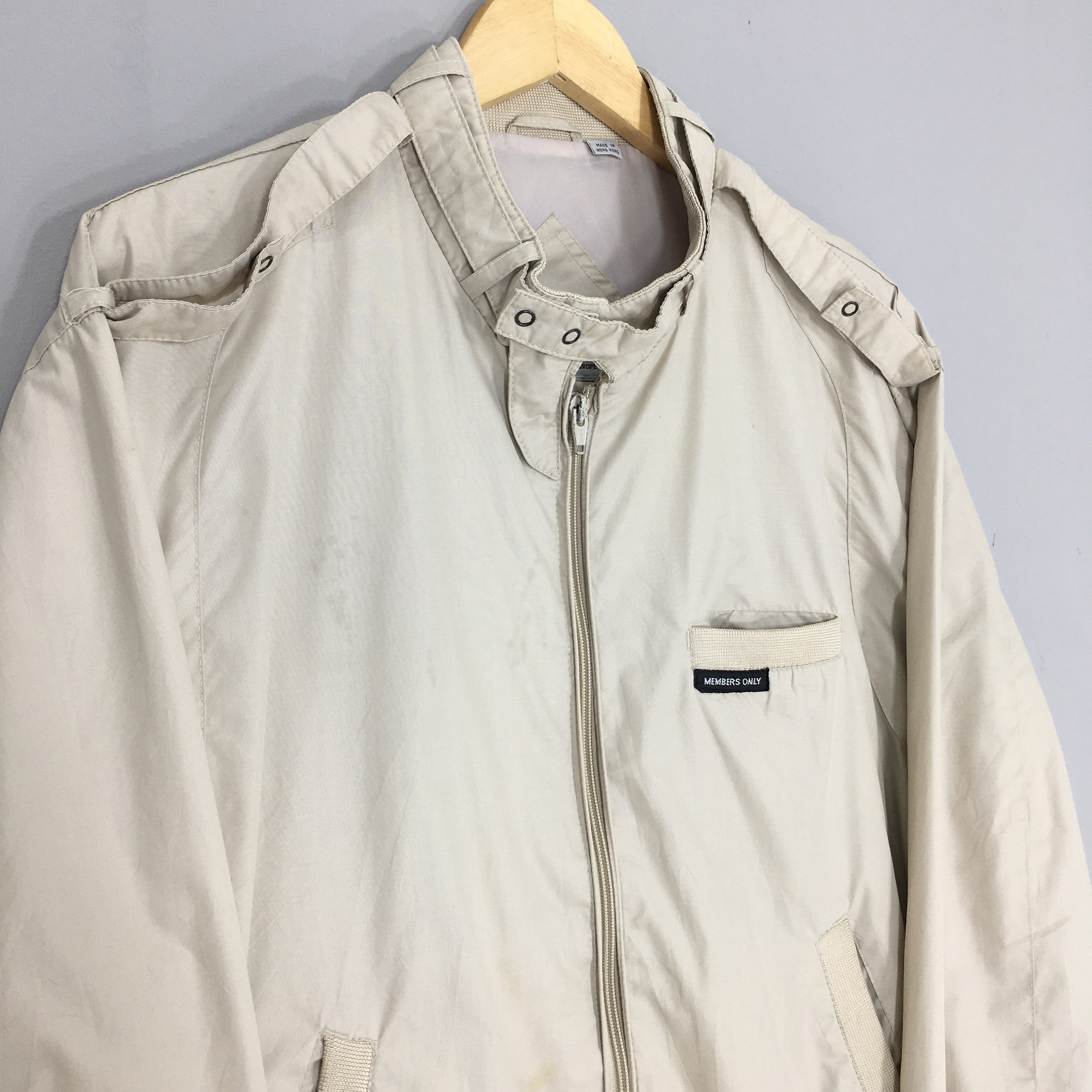 Vintage Members Only Harrington Jacket Large 90's Members Only Mariner ...
