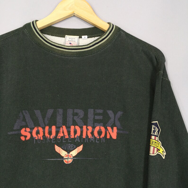Vintage Avirex Usa Tuskegee Airmen Sweatshirt Small Avirex Us Army ...