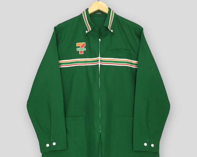 Vintage 7-eleven Uniform Workers Shirt Large 7 Eleven Convenience Store ...