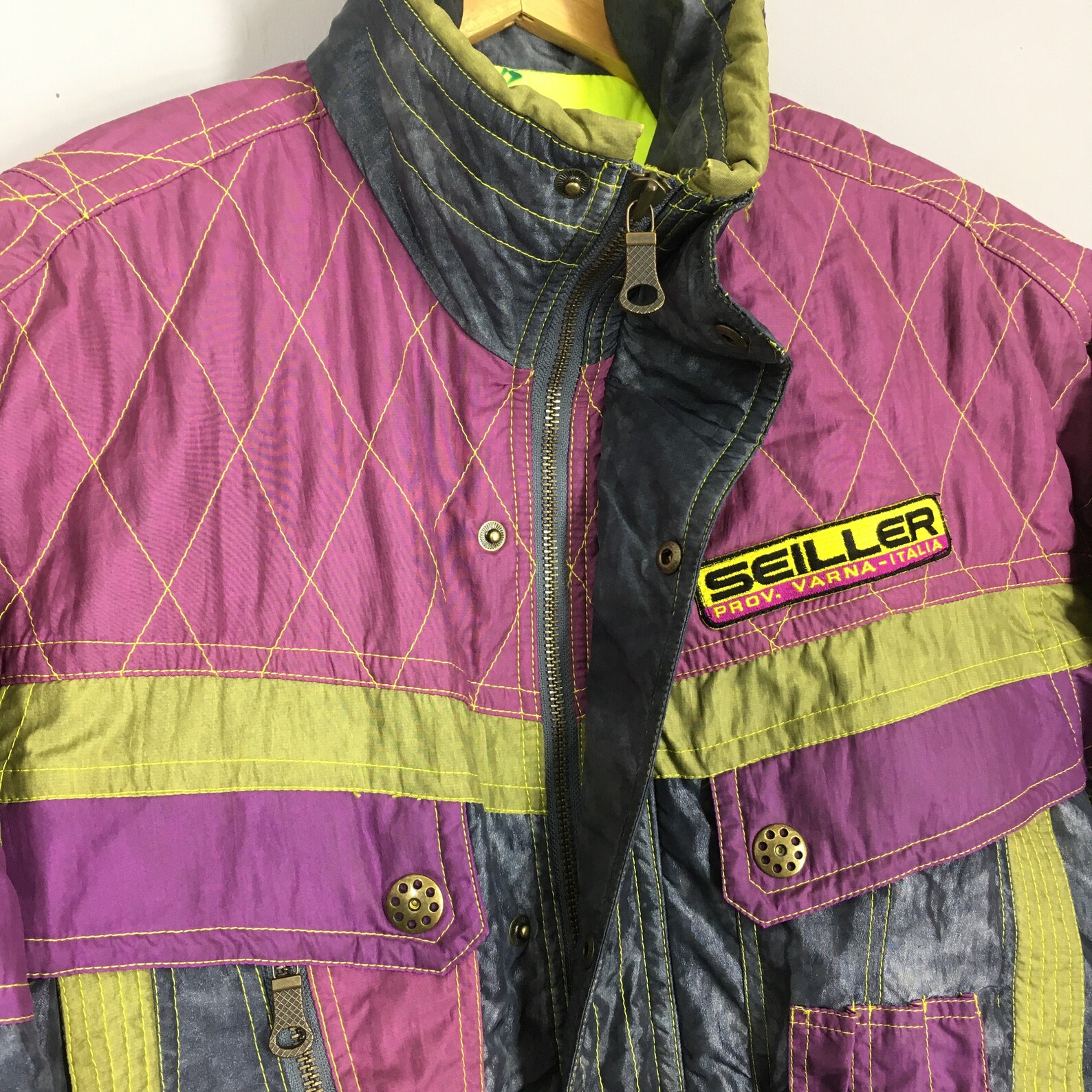 Vintage 90s Seiller Ski Wear Parka Jacket Large Seiller Snow Skiing ...