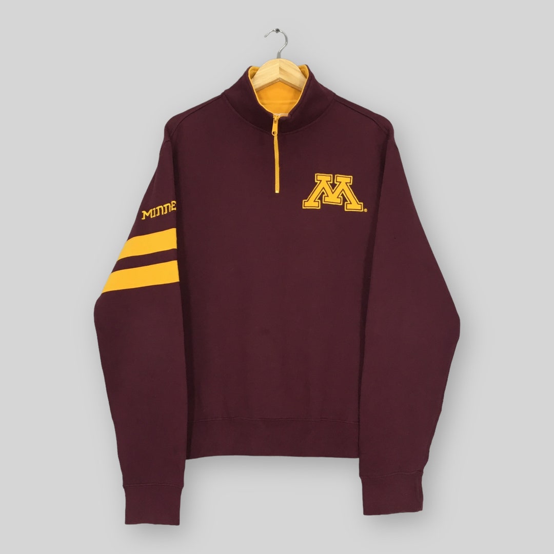 Vintage Minnesota Golden Gophers NCAA Half Zipper Sweater Medium ...