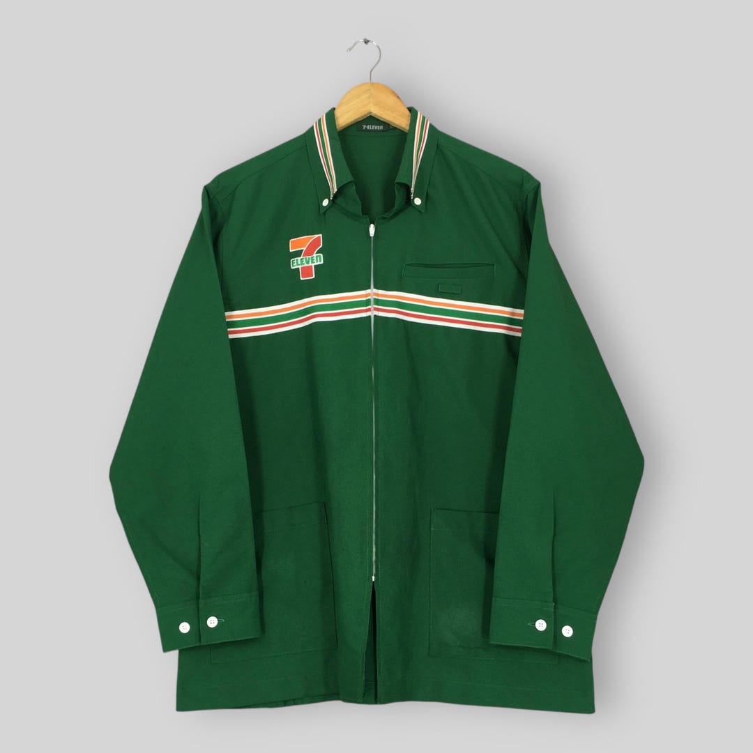 Vintage 7-eleven Uniform Workers Shirt Large 7 Eleven Convenience Store ...