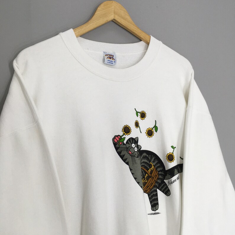 Vintage Crazy Shirts Hawaii B Kliban Cats Sweatshirt Large B Kliban ...