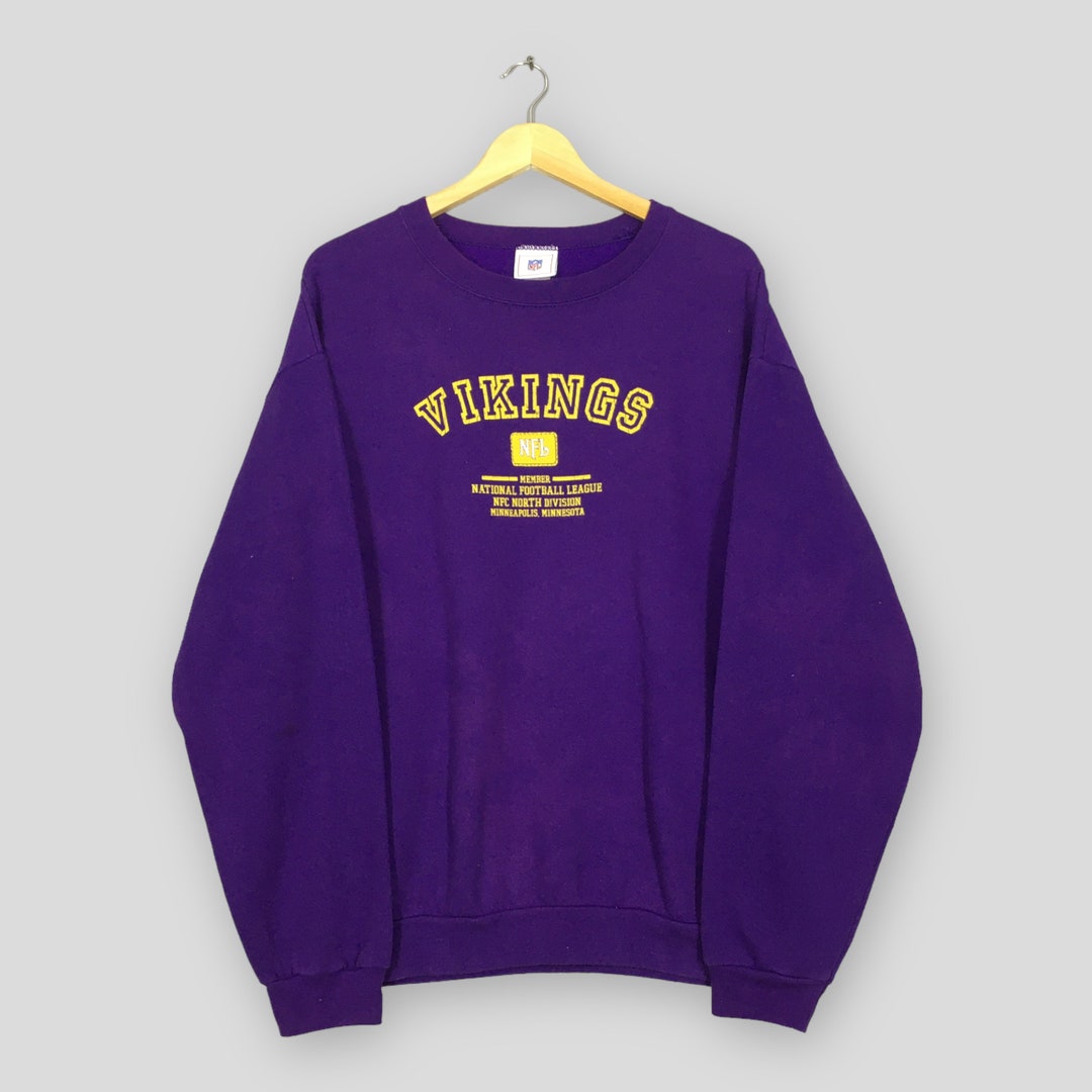 Vintage Minnesota Vikings Nfl Sweatshirts Large Minnesota Vikings Spell ...