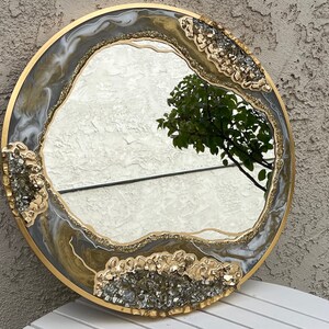 Super Gorgeous Resin Mirror, Custom Home Decor, Resin Art Mirror, - Etsy