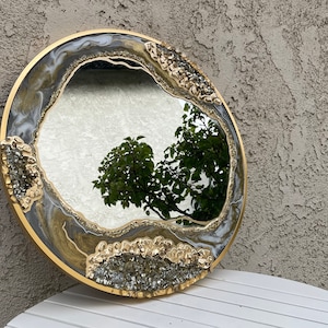 Super Gorgeous Resin Mirror, Custom Home Decor, Resin Art Mirror, - Etsy
