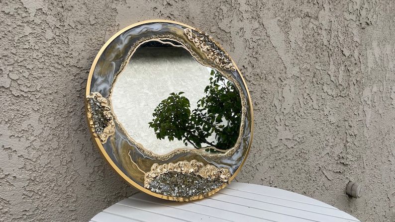 Super Gorgeous Resin Mirror Custom Home Decor Resin Art - Etsy