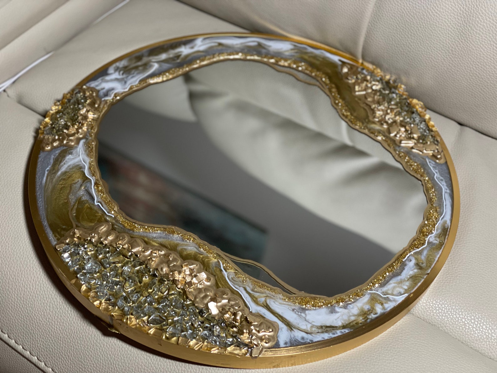 Super Gorgeous Resin Mirror Custom Home Decor Resin Art - Etsy