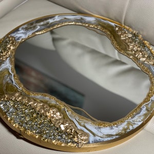 Super Gorgeous Resin Mirror, Custom Home Decor, Resin Art Mirror, - Etsy