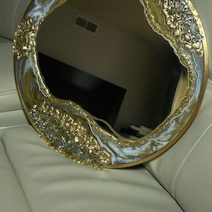 Super Gorgeous Resin Mirror, Custom Home Decor, Resin Art Mirror, - Etsy