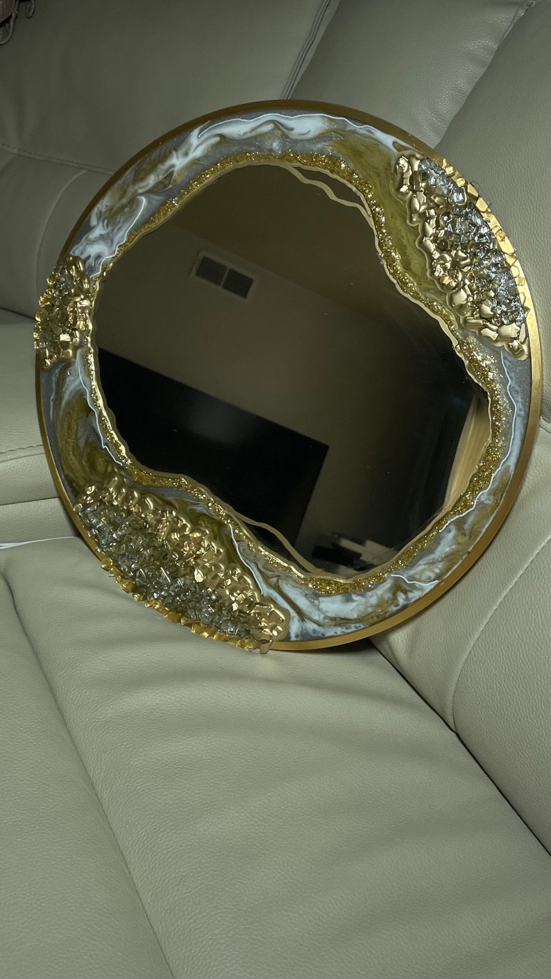 Super Gorgeous Resin Mirror Custom Home Decor Resin Art - Etsy