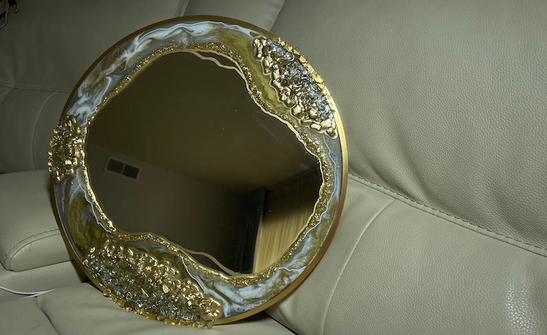 Super Gorgeous Resin Mirror Custom Home Decor Resin Art - Etsy