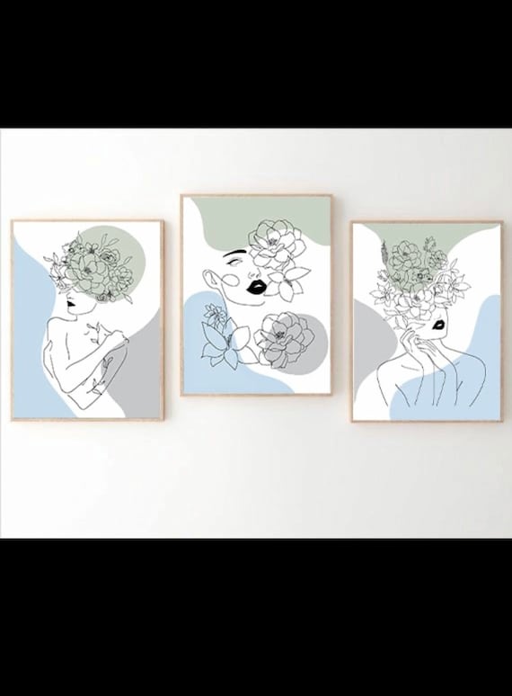 Line Art Minimalistic Line Art Mental Health Line Art of - Etsy UK