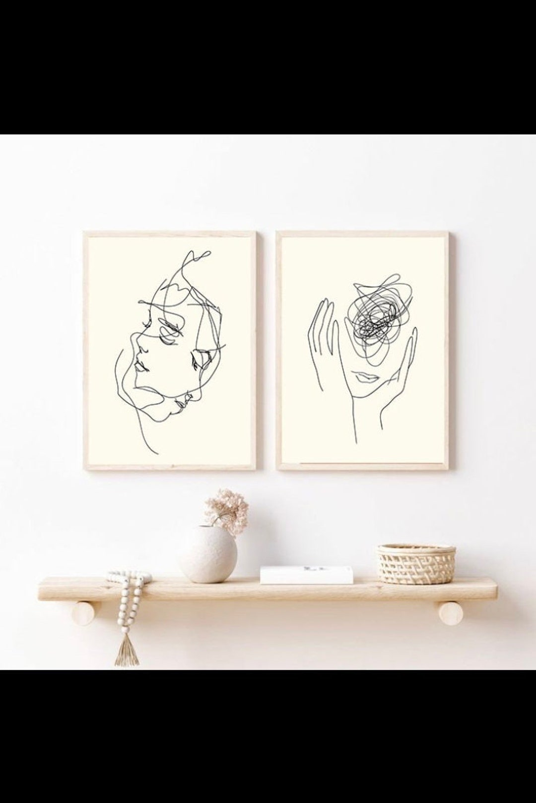 Line Art, Minimalistic Line Art, Mental Health Line Art of Women ...