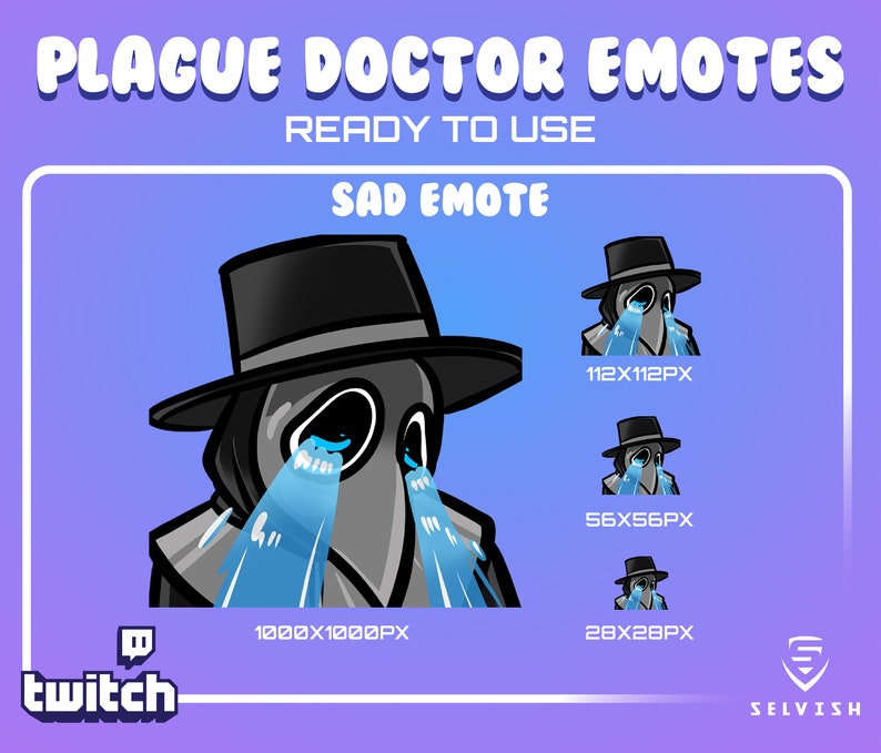 Plague Doctor Twitch Emotes - Etsy