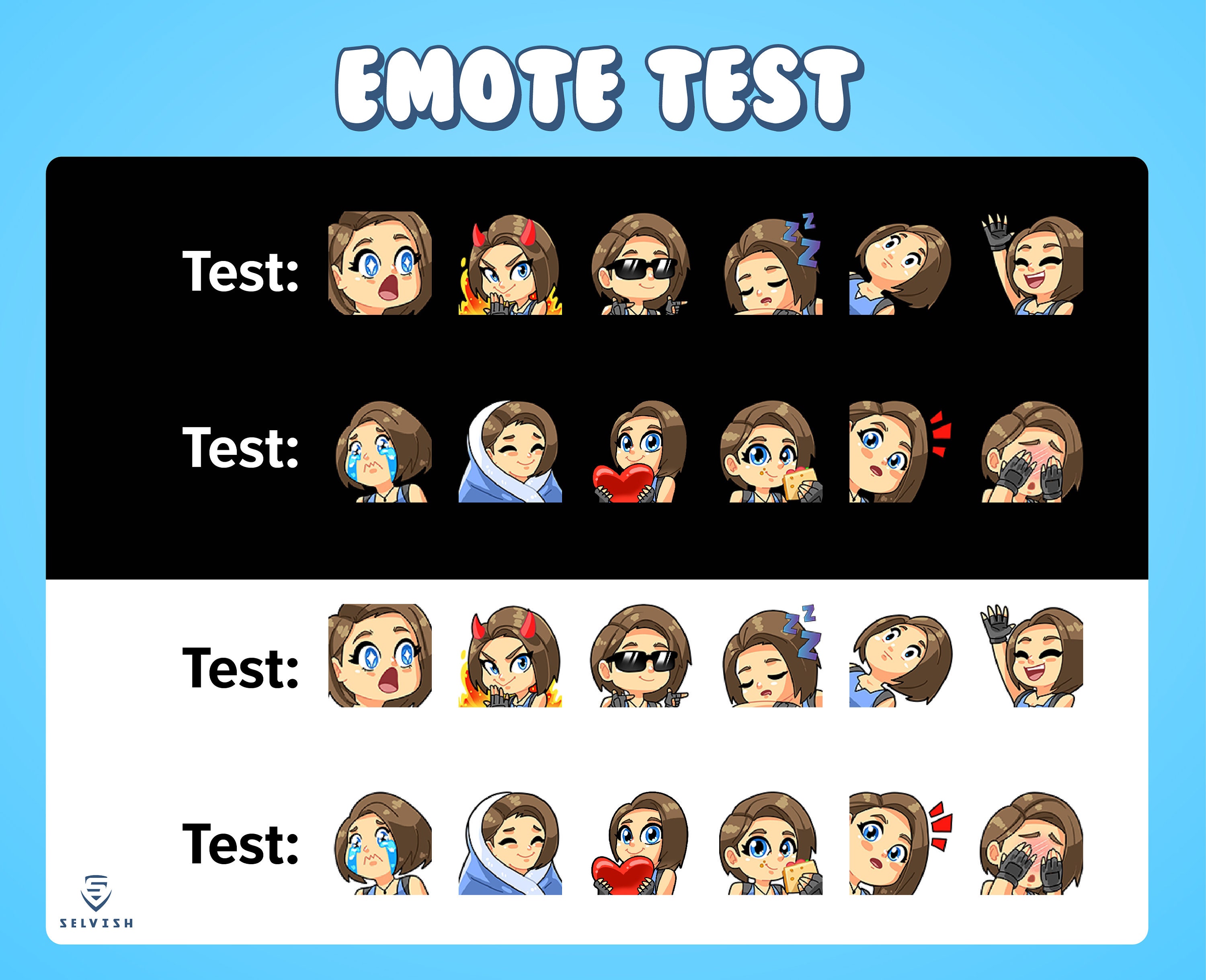 Jill 12 Emotes Pack Resident Evil Twitch Emotes Dead by Daylight Emotes ...