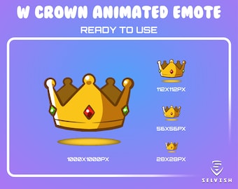 Twitch krone emotes - Etsy Nederland