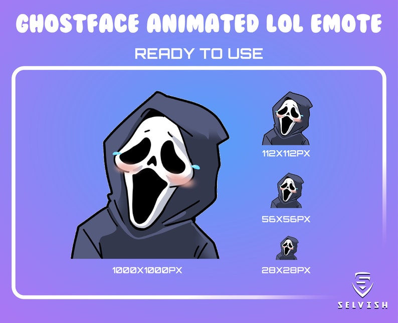 Ghostface LOL Laughing Animated Twitch, Discord or Youtube Emote - Etsy