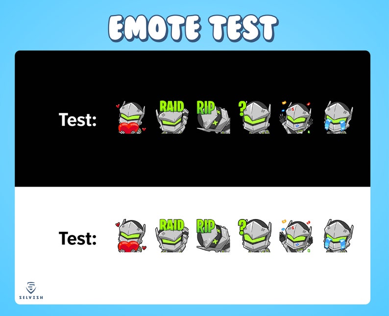Genji Overwatch 6 Emotes Pack | Genji Twitch Emotes | Overwatch 2 ...