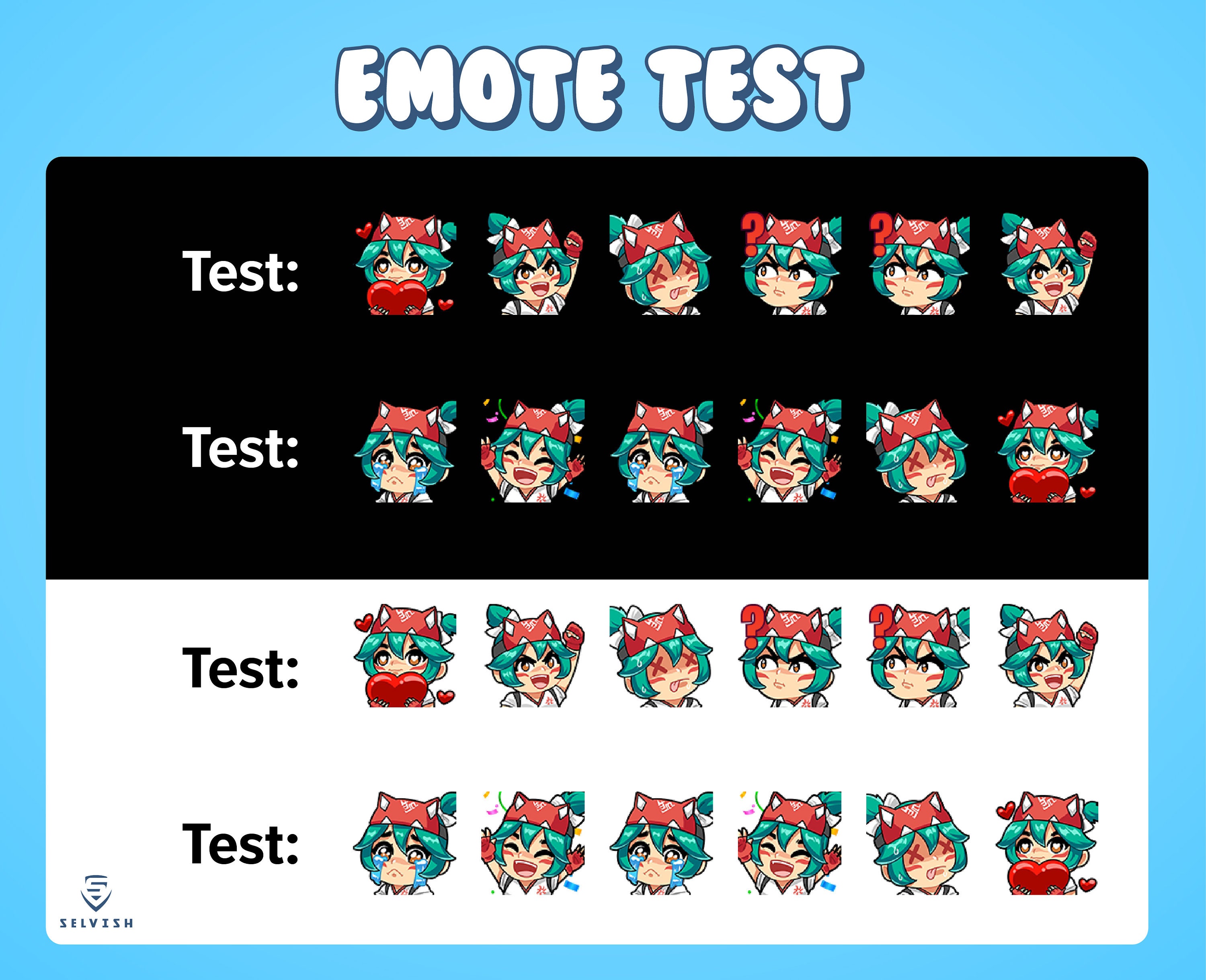 Overwatch Kiriko 6 Emotes Pack Kiriko Twitch Emotes - Etsy