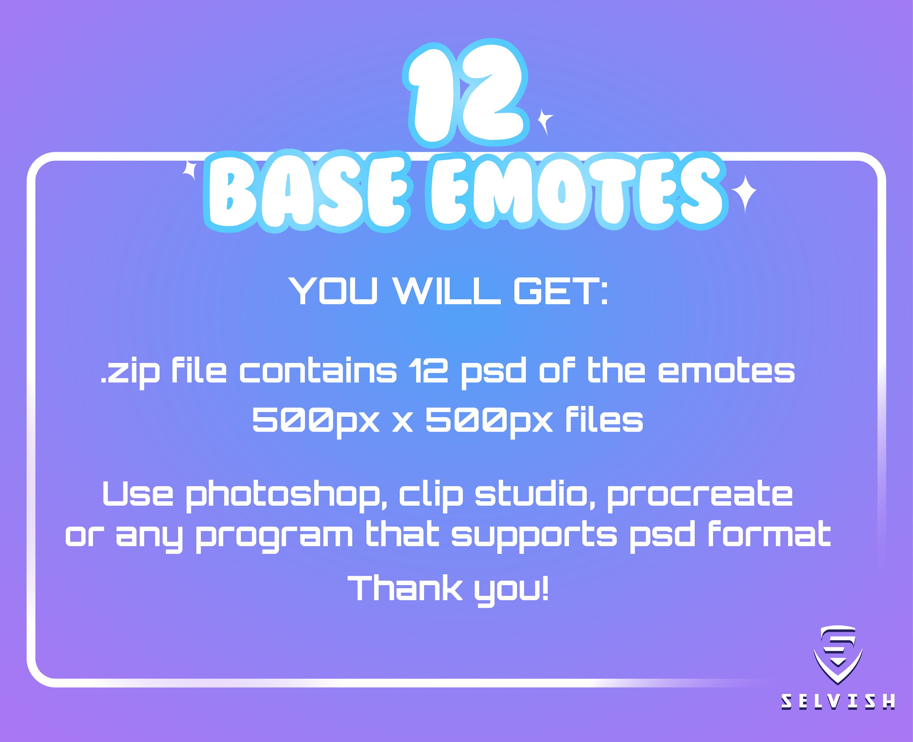 12 Emote Base Pack, Chibi Emotes Base, Twitch Emotes, Discord Emotes ...