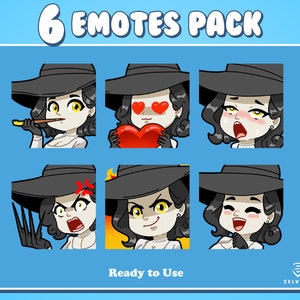 Lady Dimitrescu 6 Emotes Pack / Alcina Dimitrescu twitch emotes ...