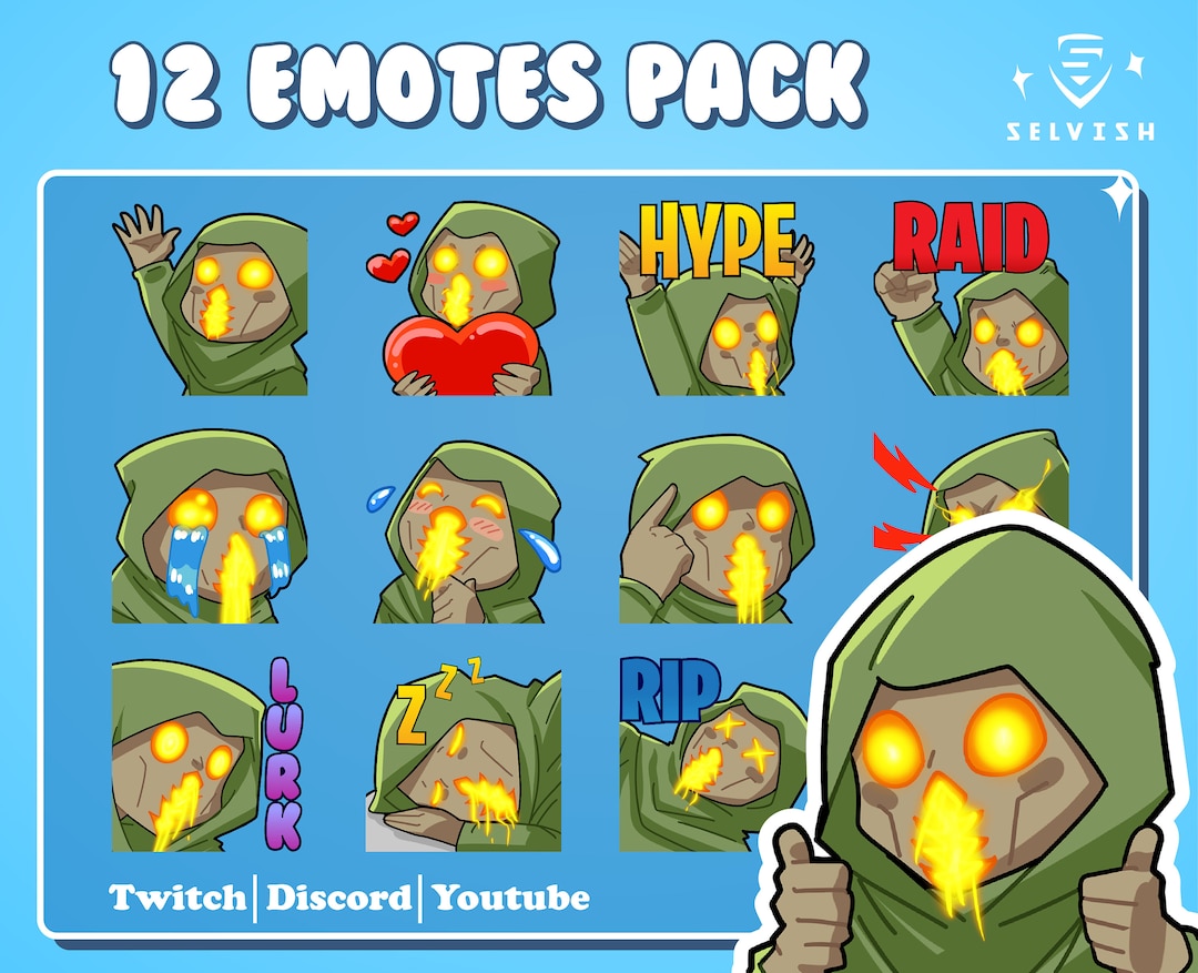 The Blight DBD Killer 12 Emotes Pack Dbd Twitch Emotes - Etsy Australia