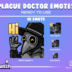 Plague Doctor Twitch Emotes - Etsy