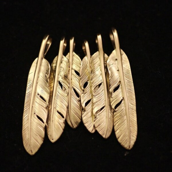 Gold Feather Jewelry - Etsy